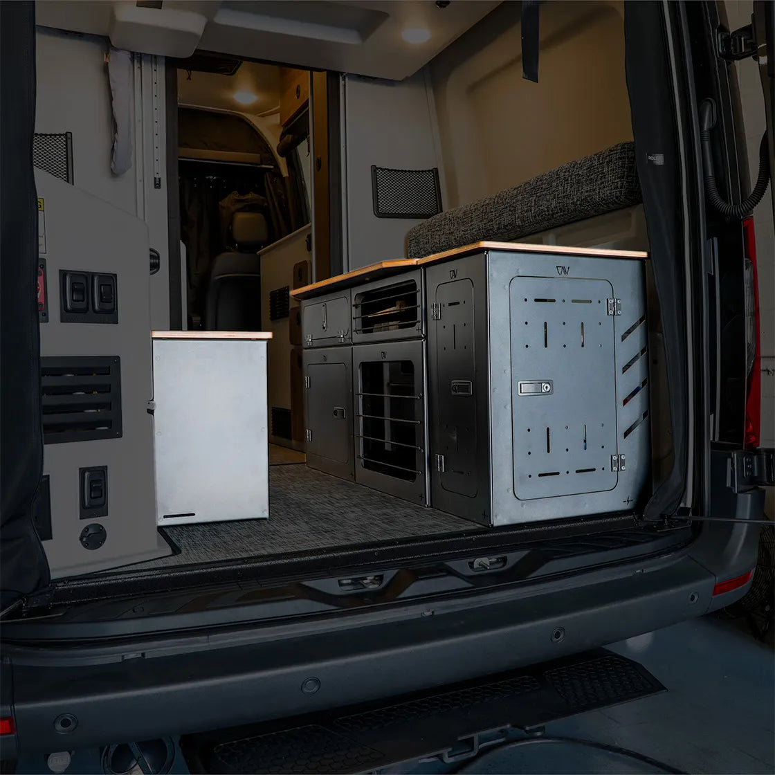 GLSS™ PRO Set for Tiffin GH1 23/25 – Premium Van Storage & Bench