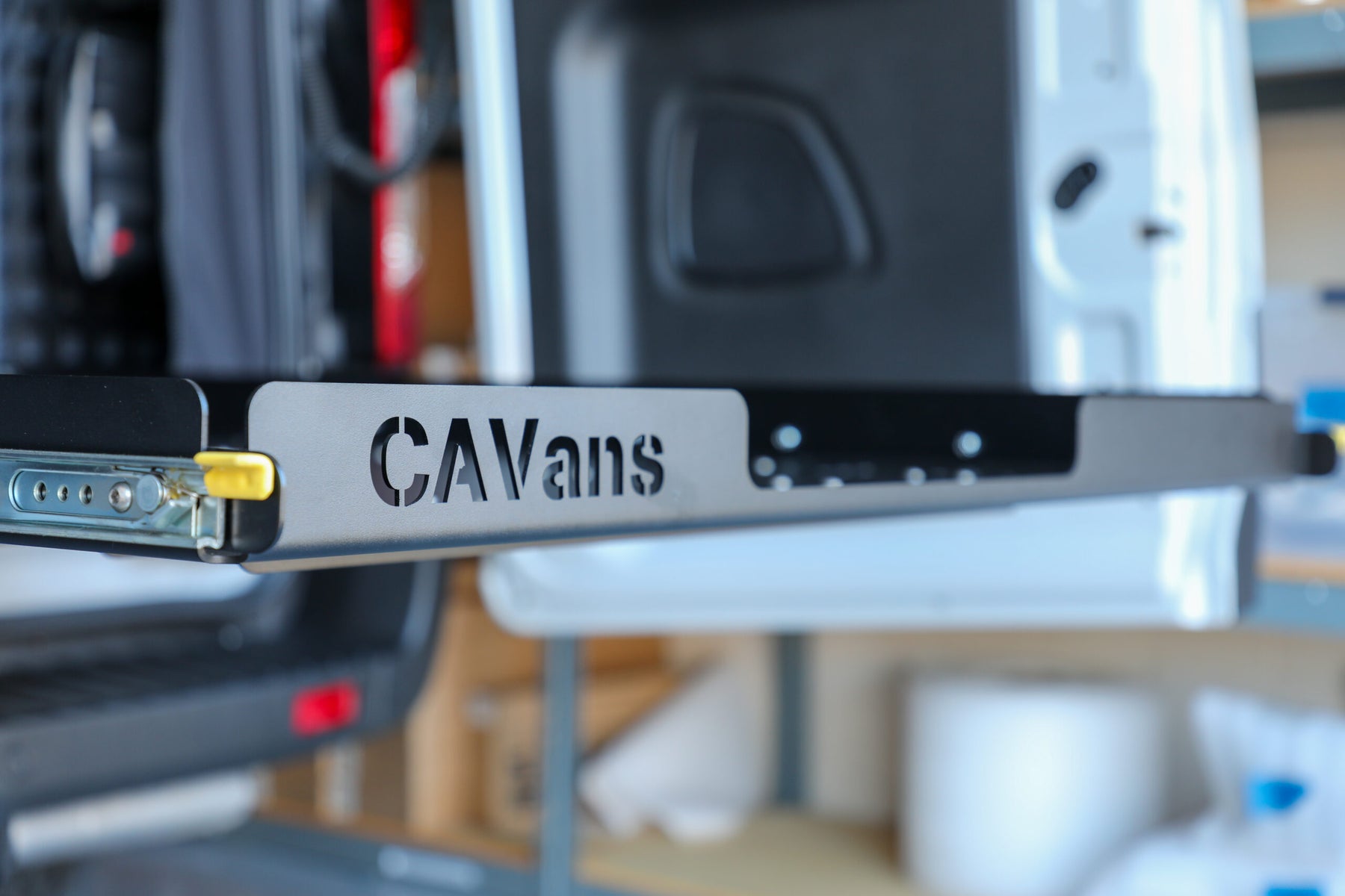 Garage Slide Out Deck for Grit Overland Vans | Canyon Adventure Vans