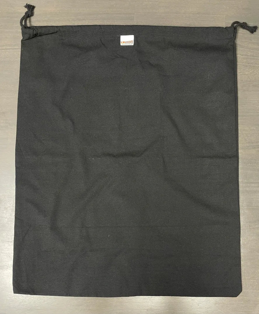 Heavy Duty Drawstring Carry-All Bag - 23x30" Black Canvas